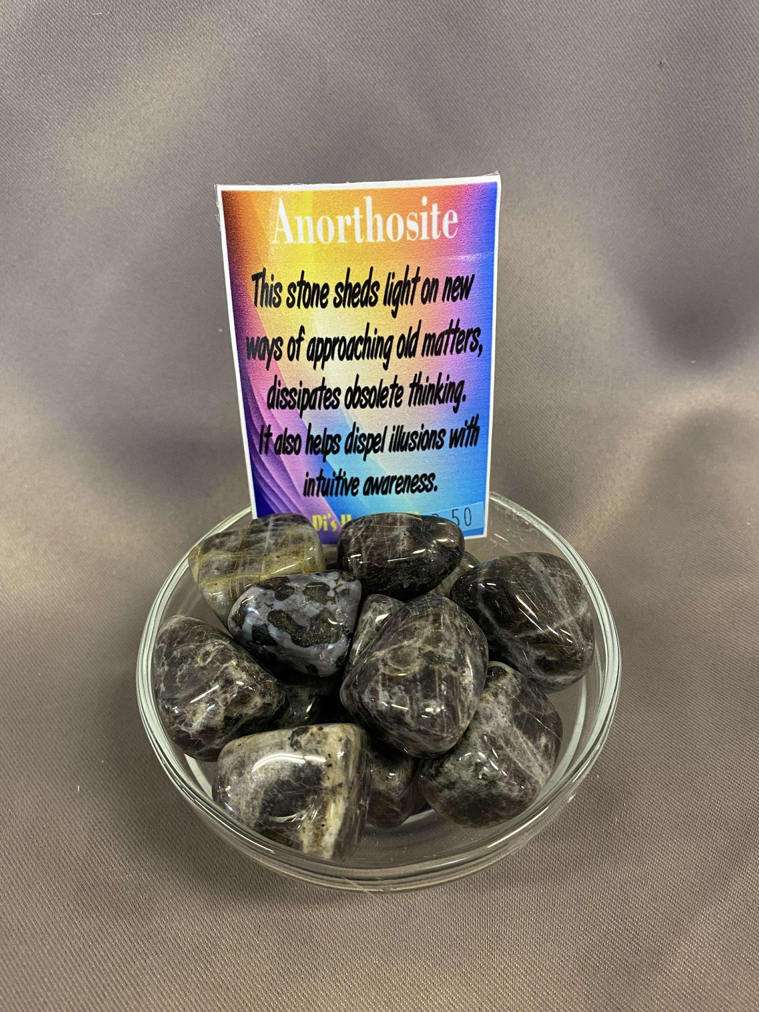 Anorthosite Tumbled Stone – Lady Di's Healing Elements