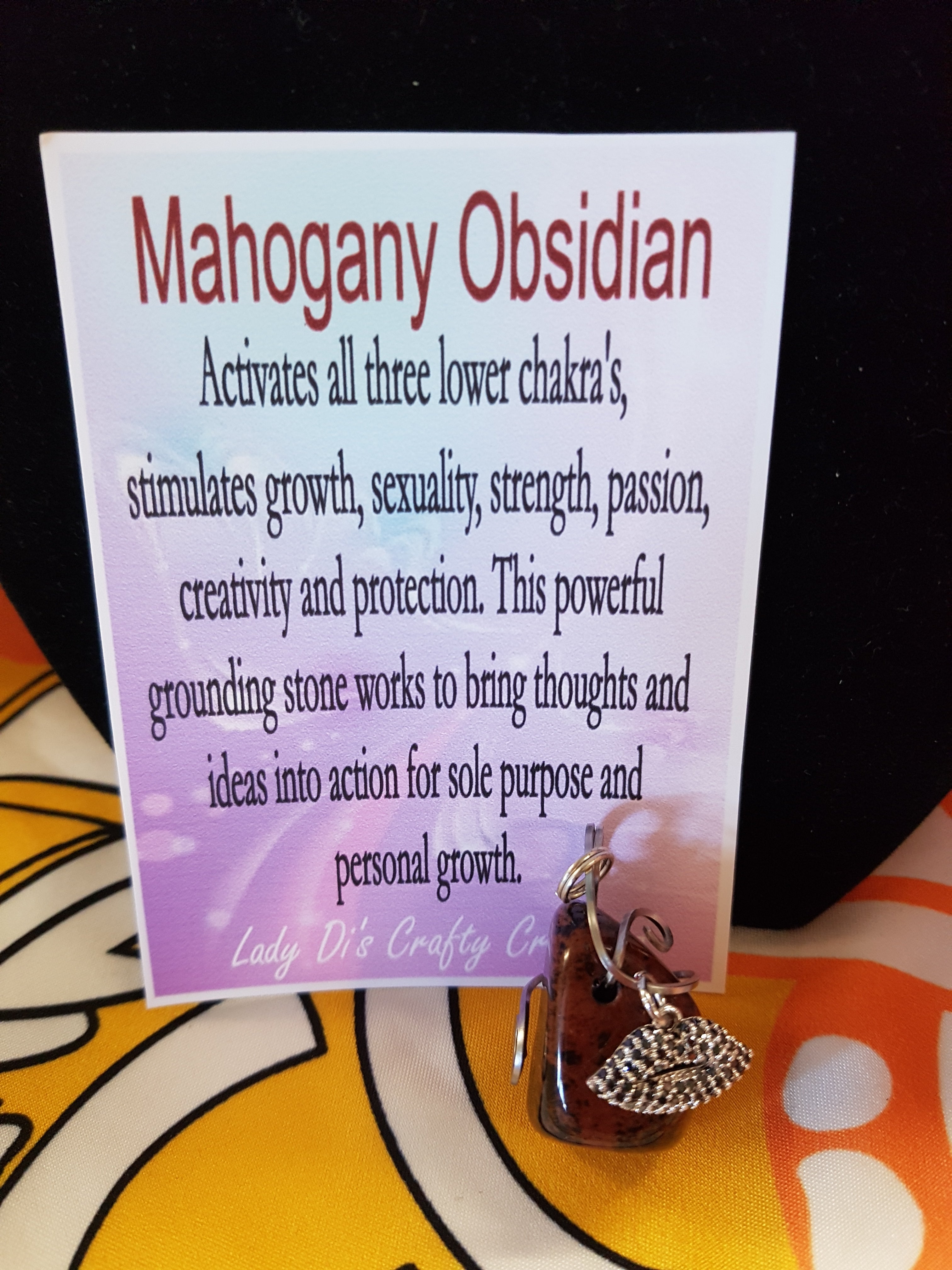 Mahogany Obsidian Pendant – Lady Di's Healing Elements