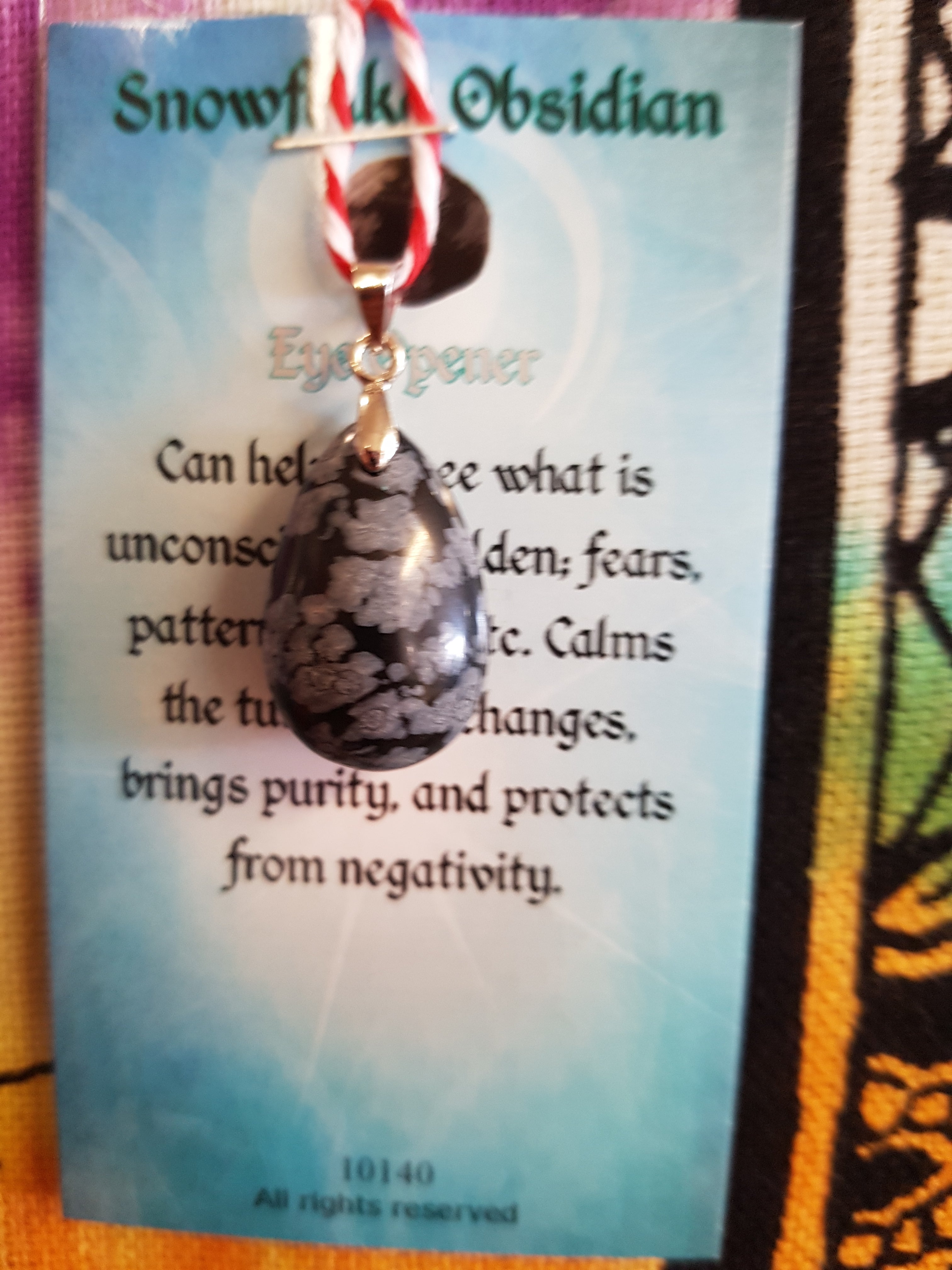 Snowflake Obsidian Pendant – Lady Di's Healing Elements