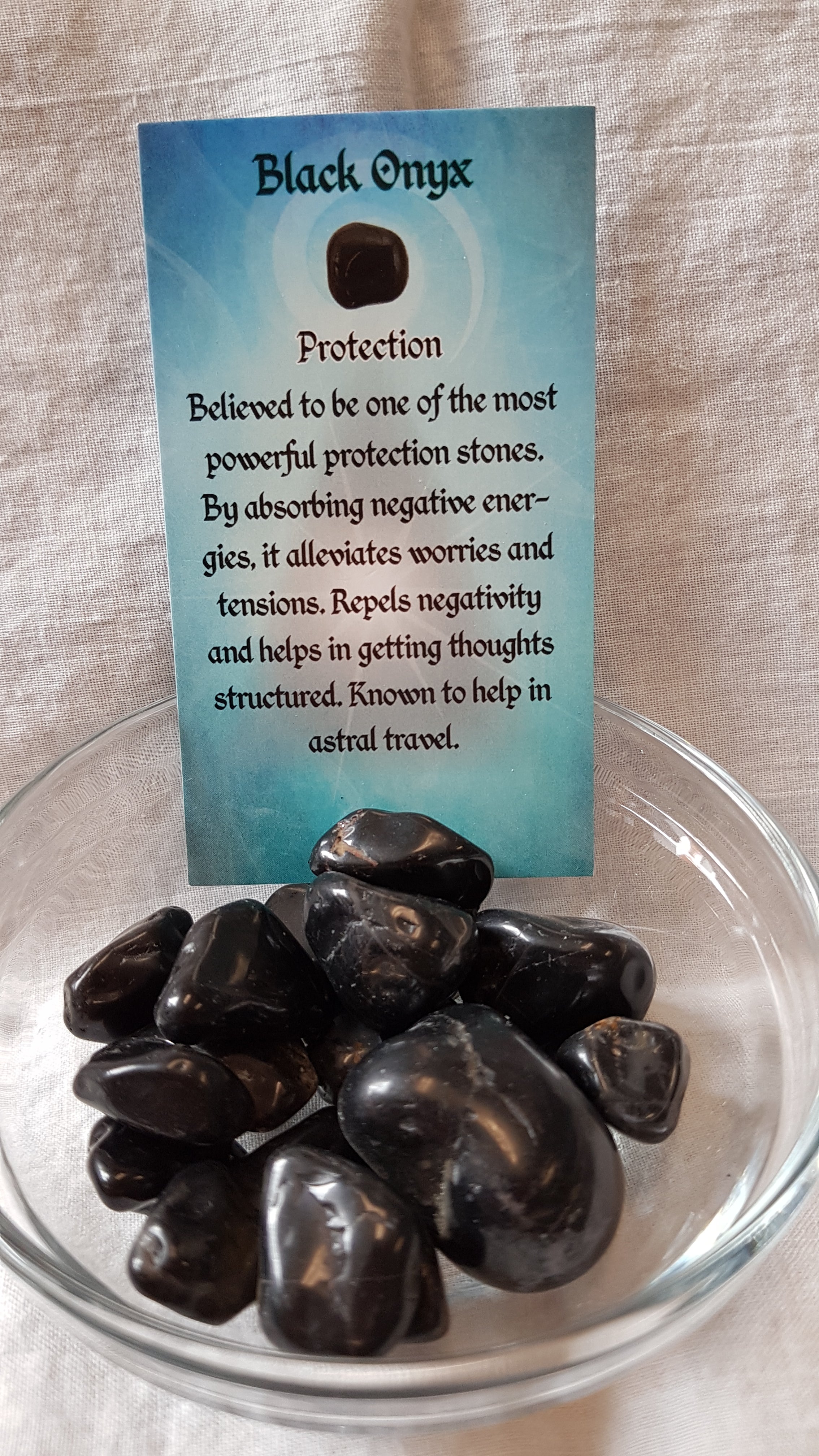 Black Onyx Tumbled Stones – Lady Di's Healing Elements