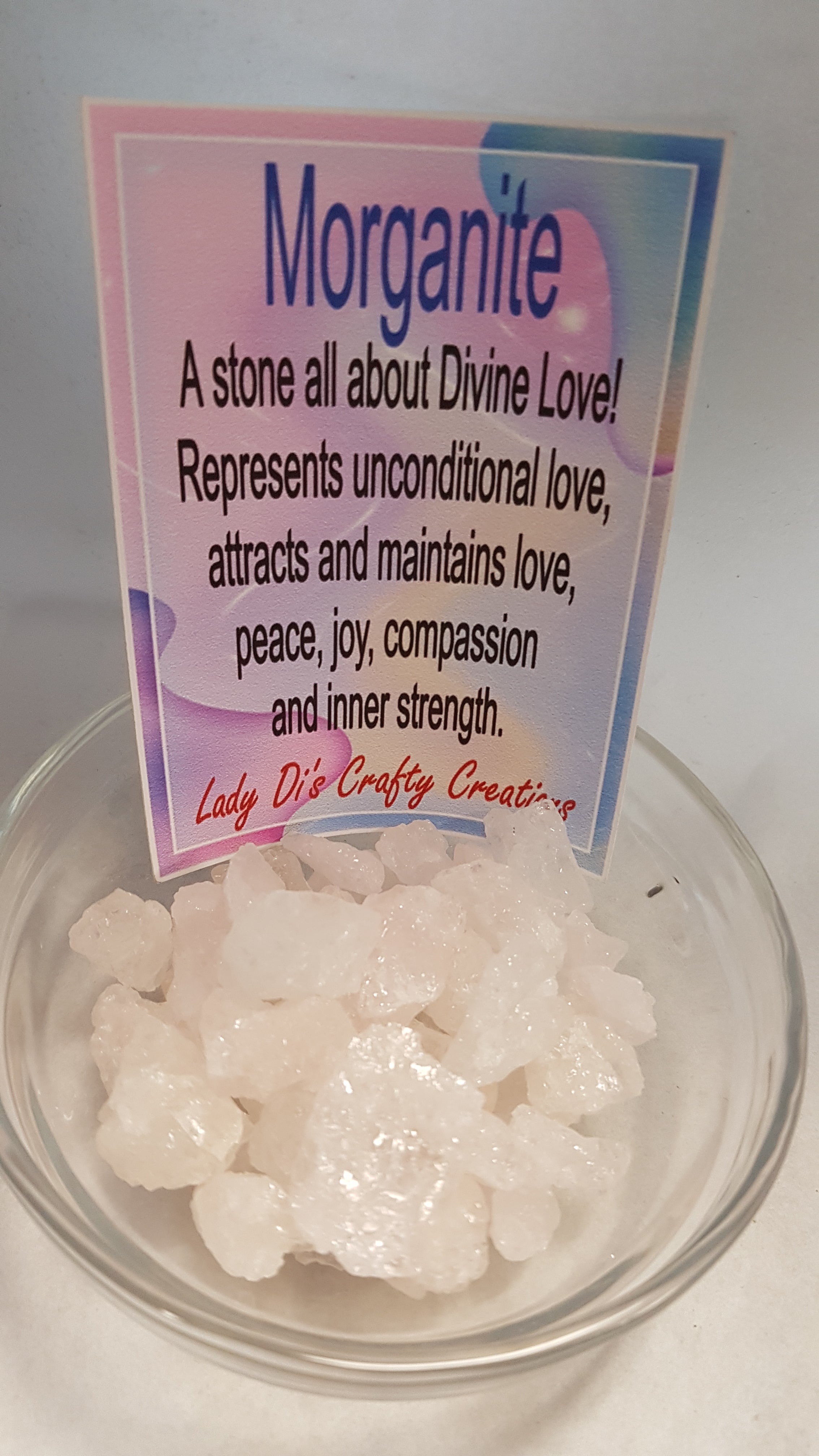 Morganite Tumbled Stones – Lady Di's Healing Elements