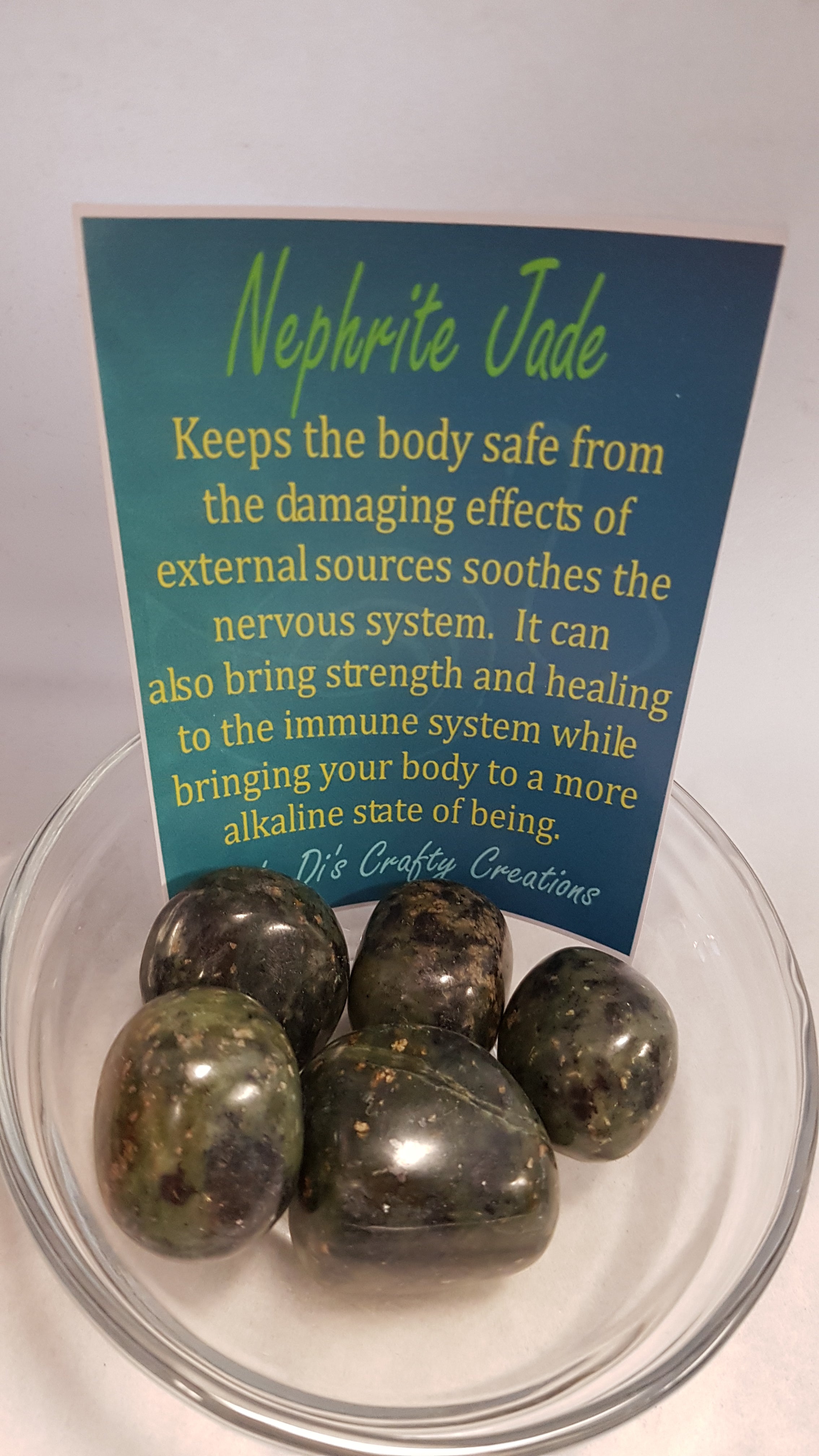 Nephrite Jade Tumbled Stones – Lady Di's Healing Elements