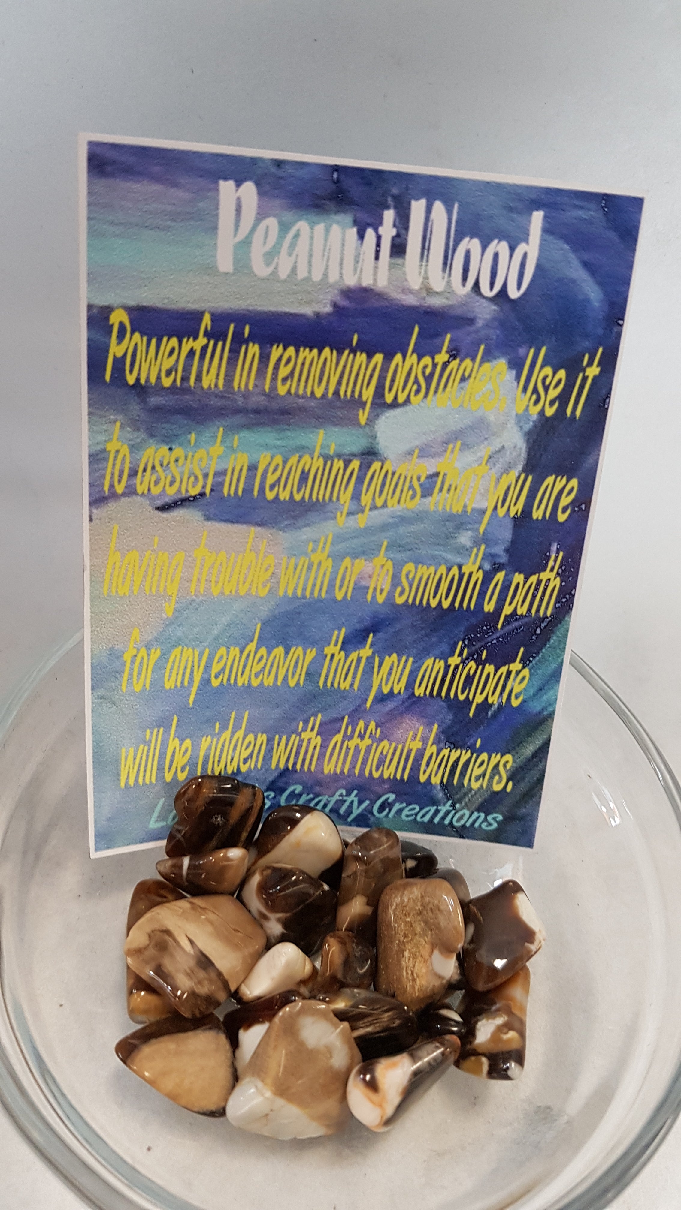 Peanut Wood Tumbled Stones – Lady Di's Healing Elements